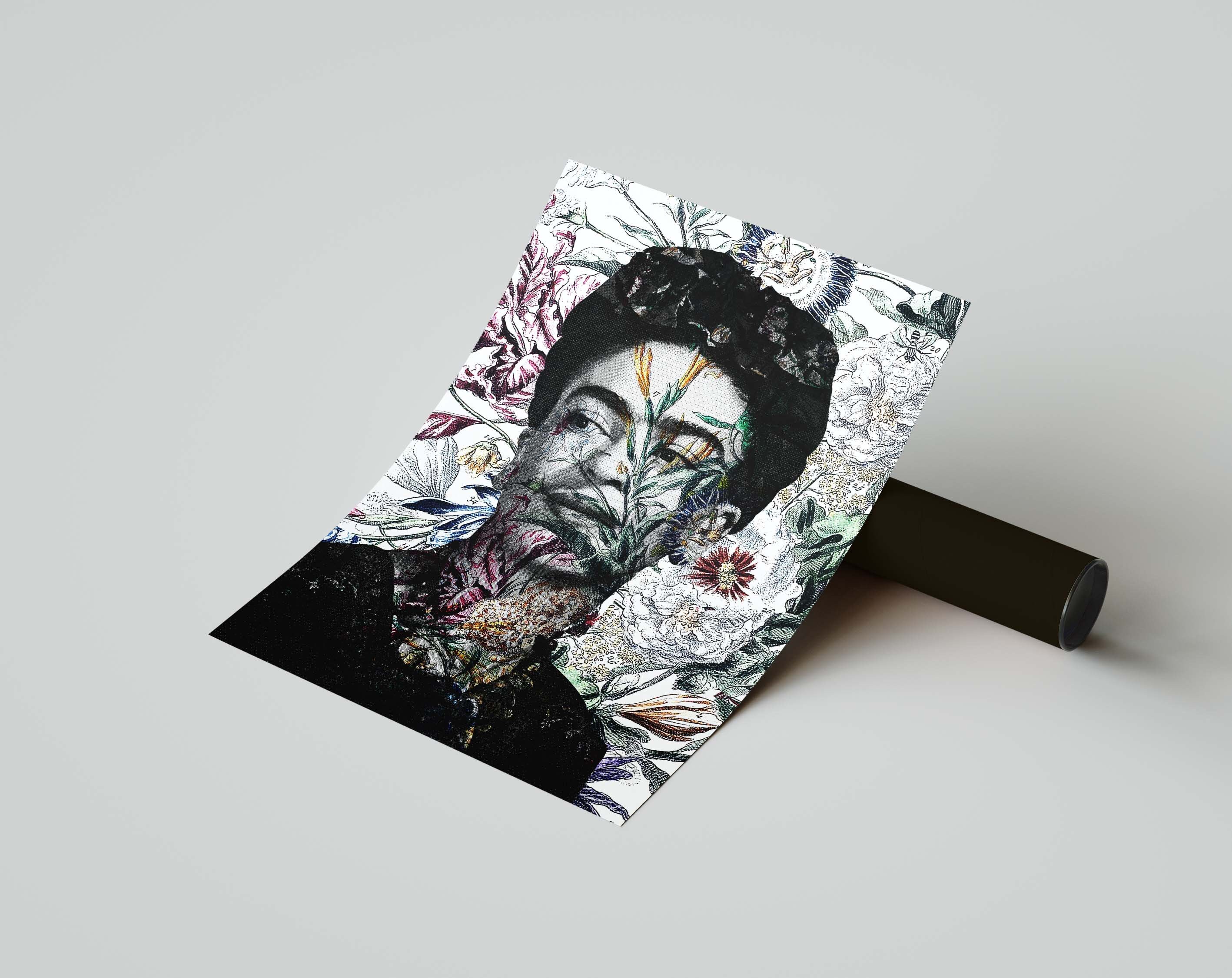 Frida Flowers /Frida Kahlo Poster / Feminist Artwork / Frida Kahlo ...