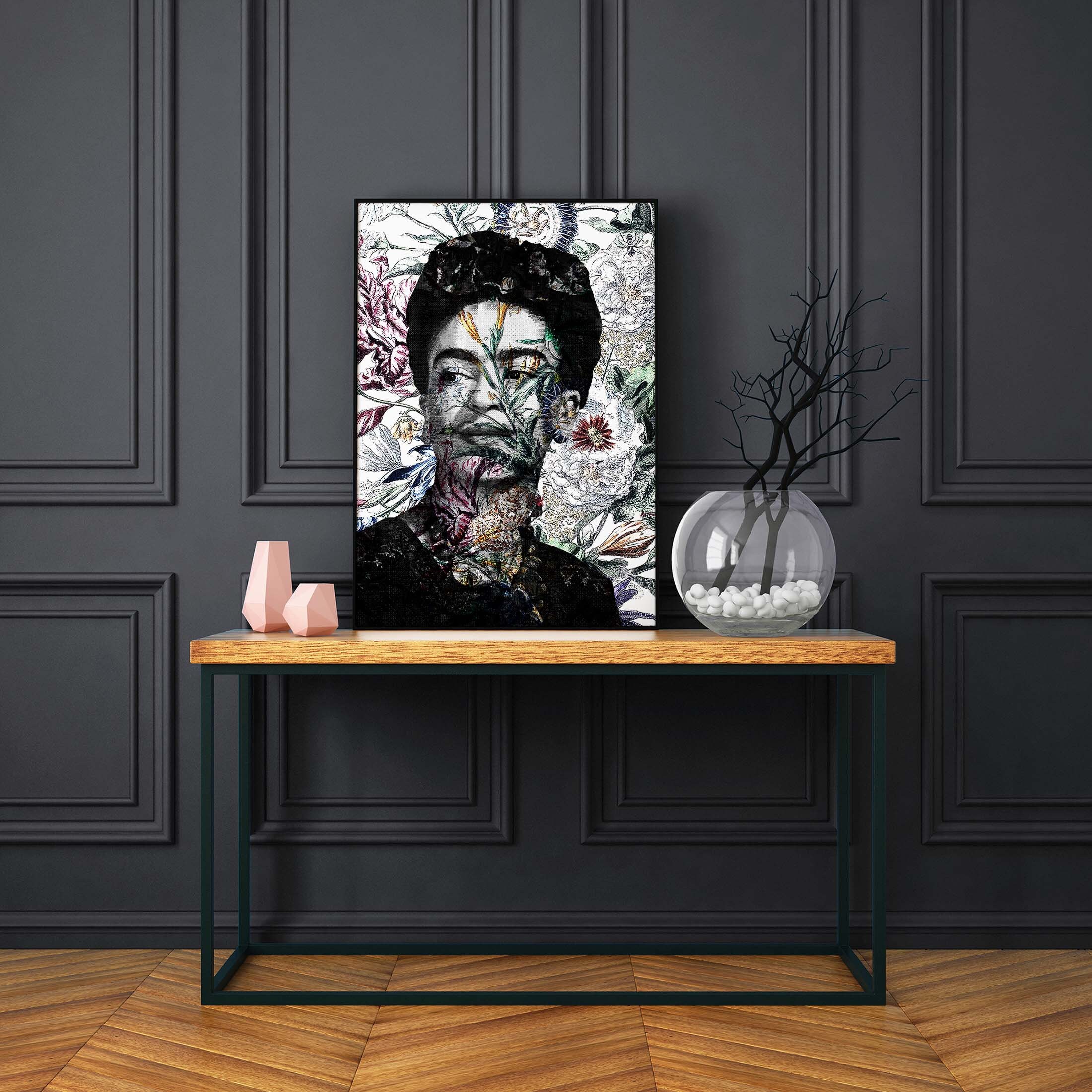 Frida Flowers /Frida Kahlo Poster / Feminist Artwork / Frida Kahlo ...
