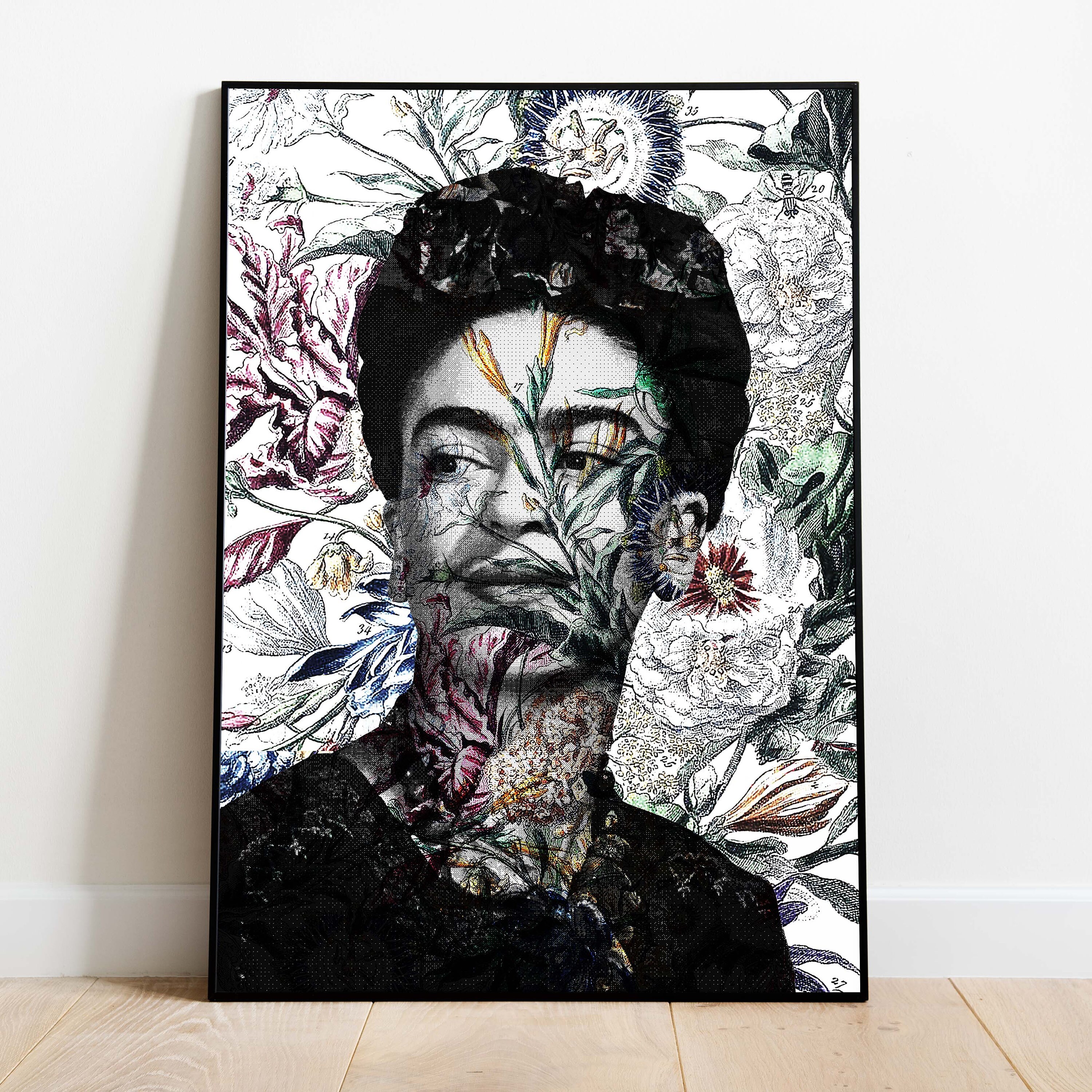 Frida Flowers /Frida Kahlo Poster / Feminist Artwork / Frida Kahlo ...