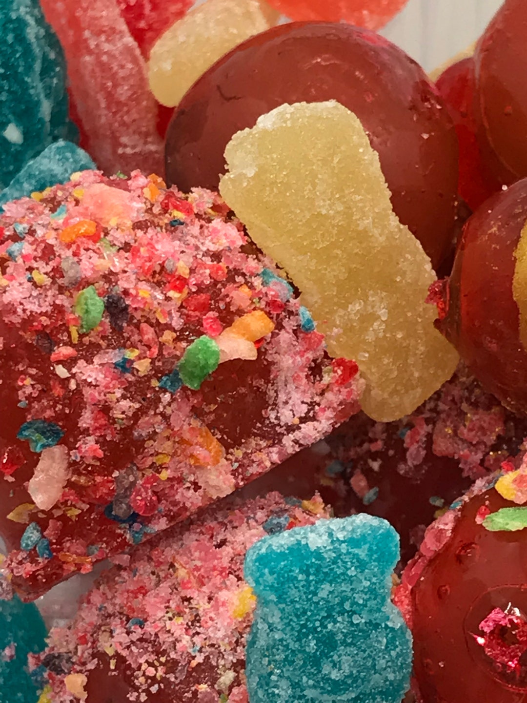 Fruity Pebbles Candy Grapes Frozen Candy Grapes Candied Fruits Candy ...