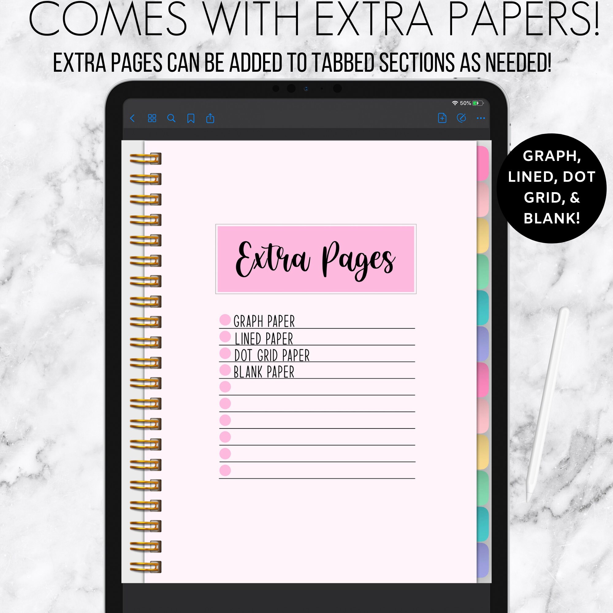 Leopard Journal, Digital Hyperlinked Notebook, Goodnotes Digital ...