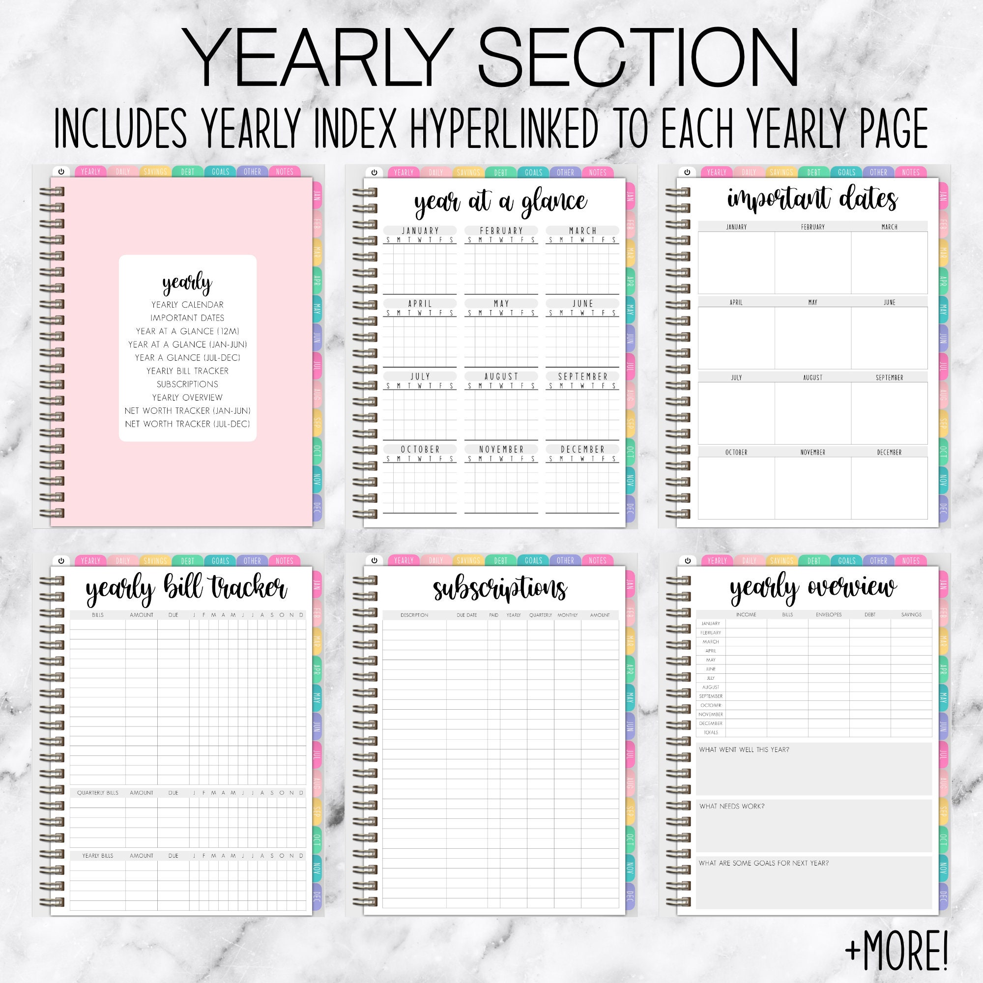 Digital Budget Planner for Goodnotes, Ipad, Notability, Monthly Expense ...
