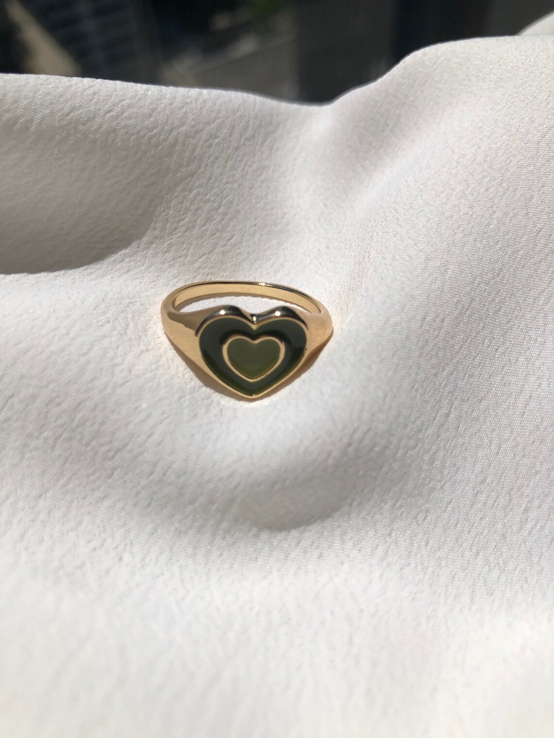 Matching Rings for Best Friends green Y2K Matching Gold - Etsy Canada