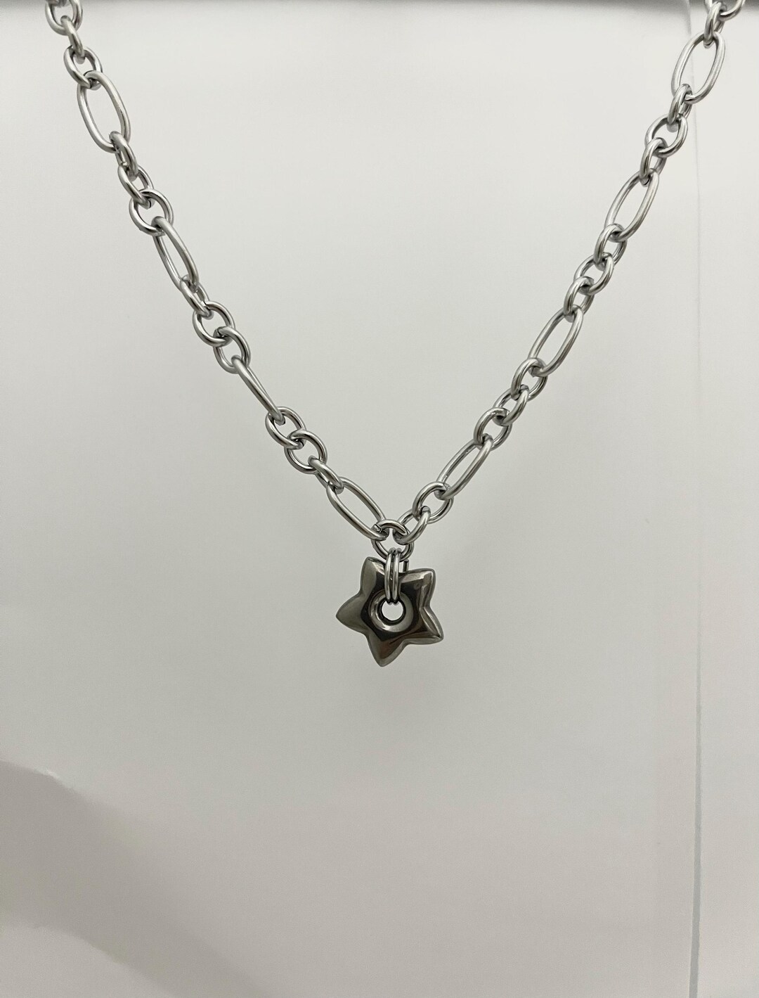 Chunky Star Pendant Necklace - Etsy