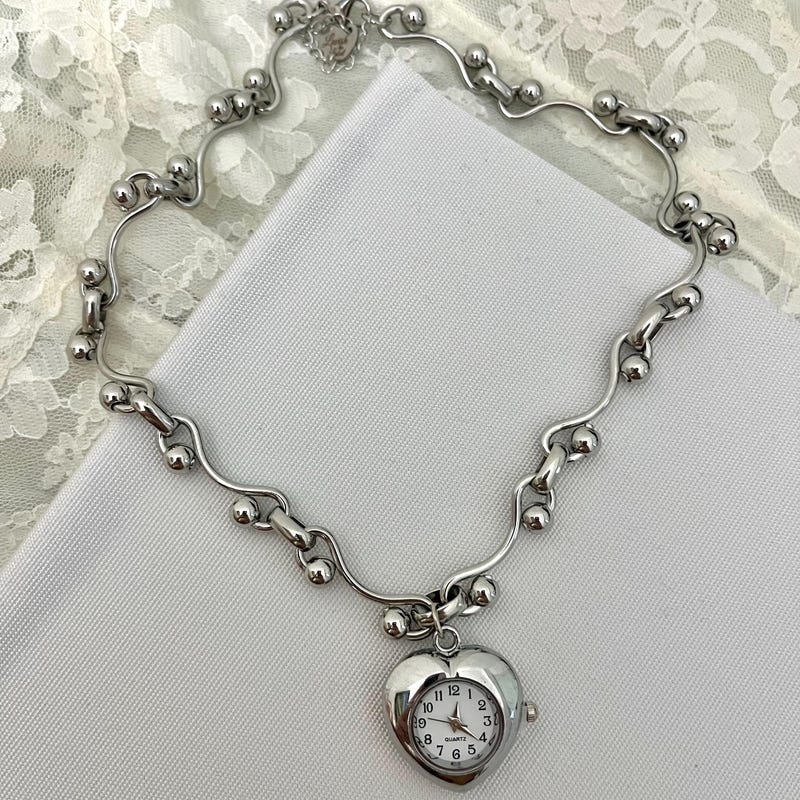 Heart Shaped Clock Jewelry - Etsy Canada