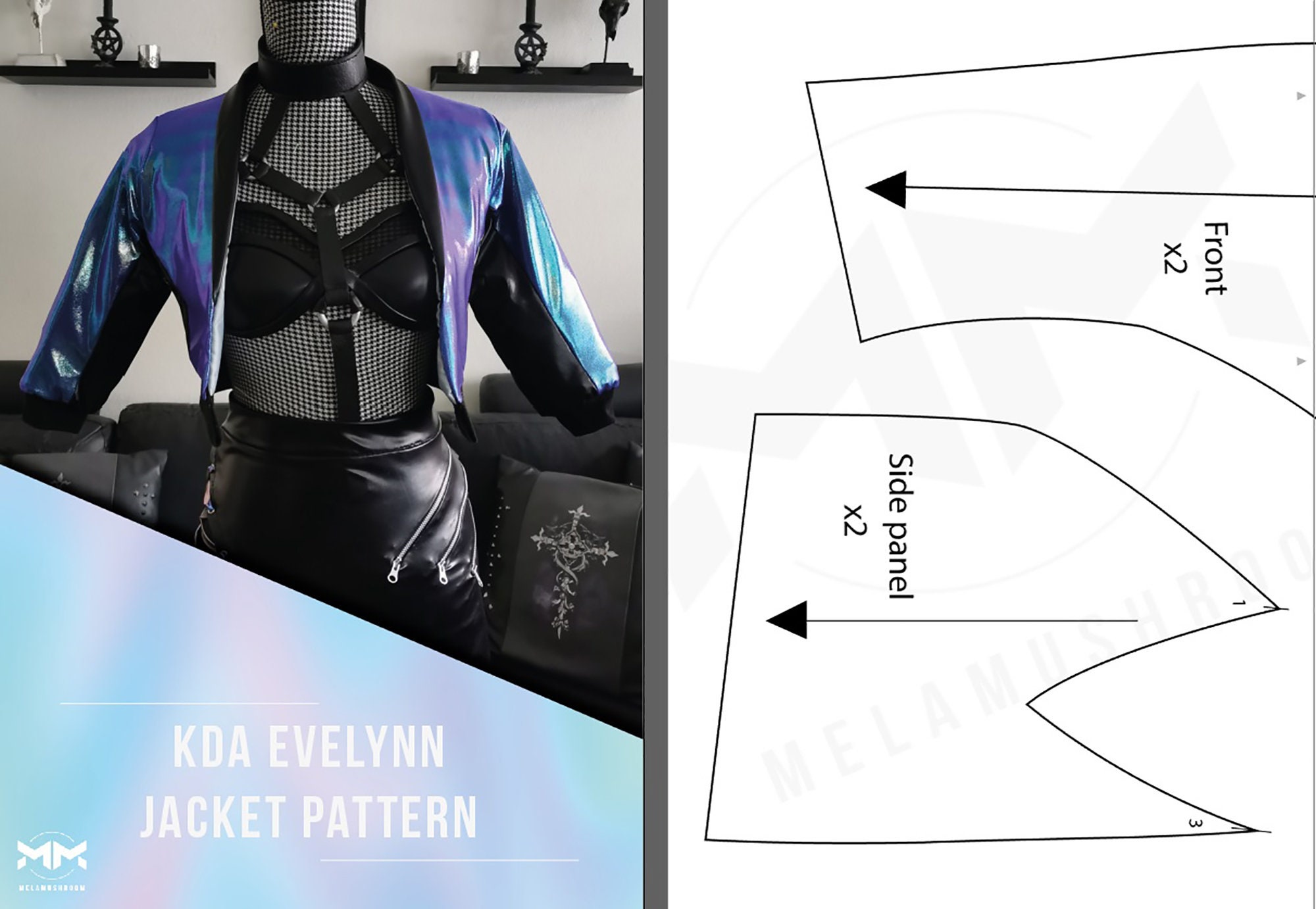DIY KDA Evelynn Jacket Pattern - A4 Digital Download - Etsy