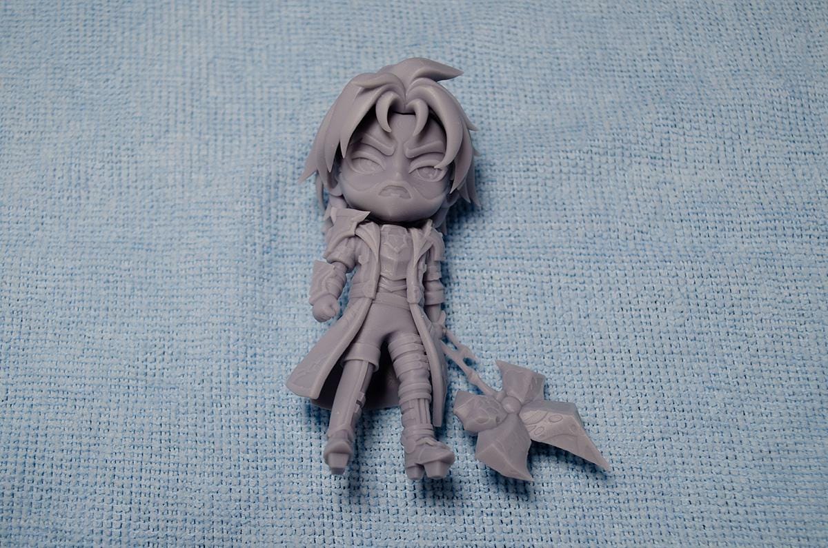 Arcane Chibi Jayce Unpainted 3D Figure DIY Kit - Etsy