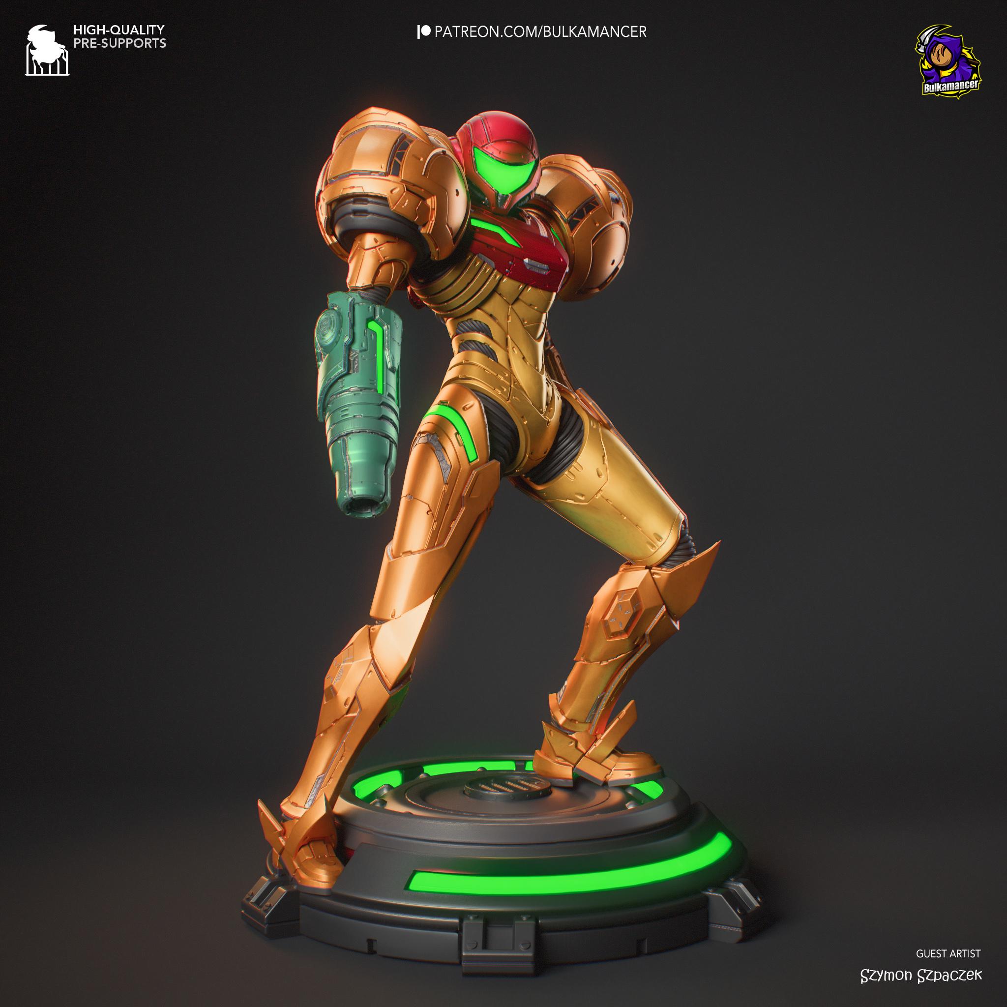 Metroid Samus Painted 3D Model Collectible - Etsy