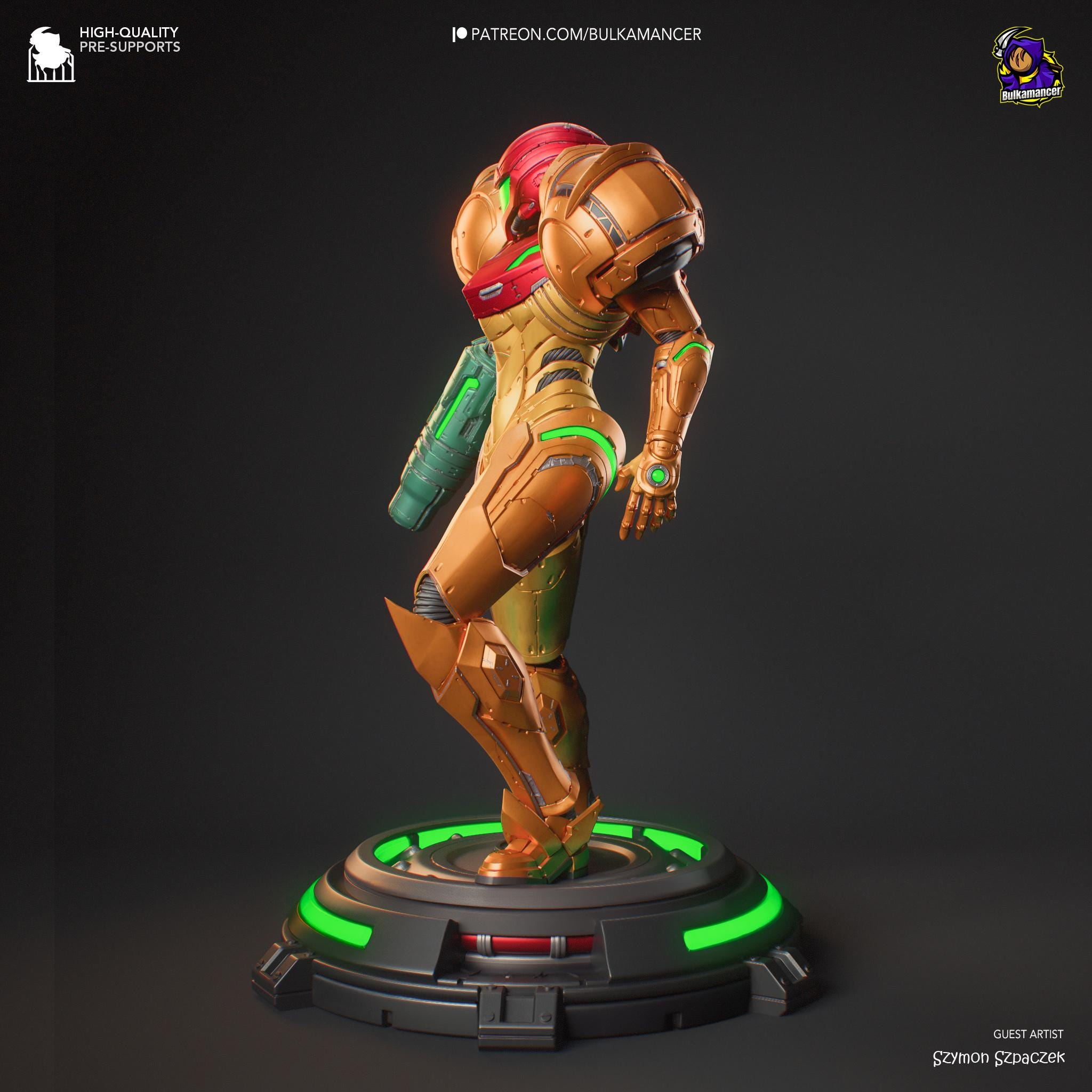 Metroid Samus Painted 3D Model Collectible - Etsy
