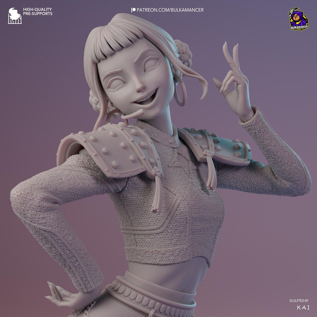 Kpop Demon Hunters Zoey Unpainted 3D Figure DIY Kit - Etsy