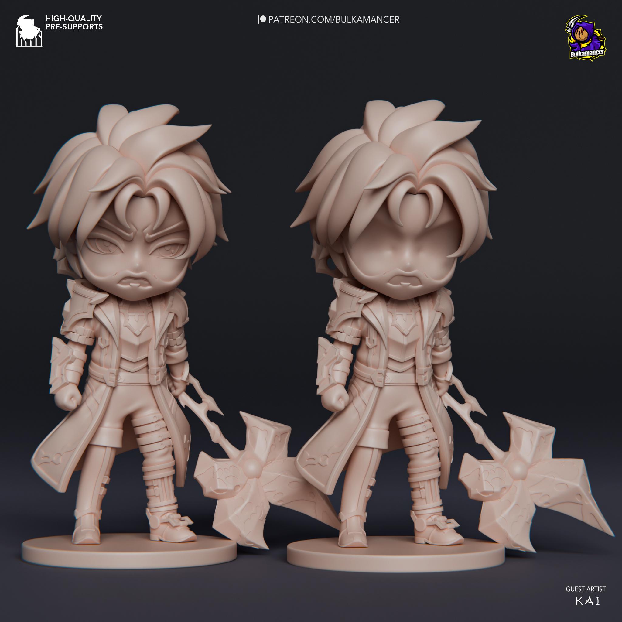 Arcane Chibi Jayce Unpainted 3D Figure DIY Kit - Etsy