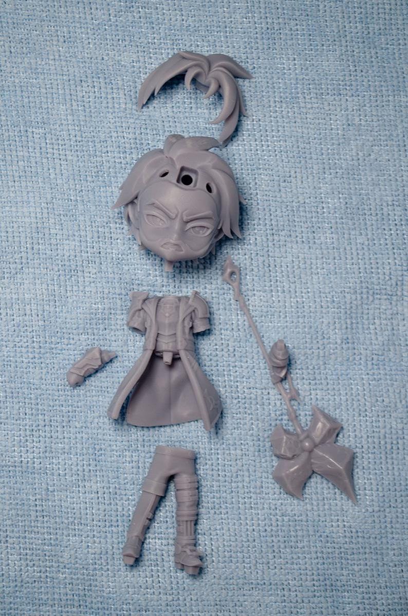 Arcane Chibi Jayce Unpainted 3D Figure DIY Kit - Etsy