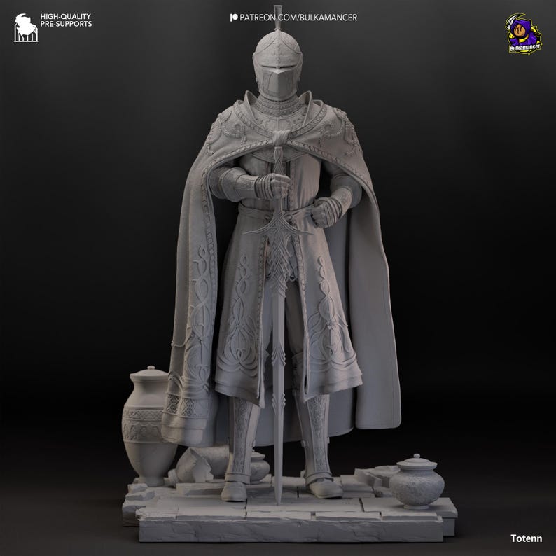Elden Ring Needle Knight Leda Painted 3D Model Collectible - Etsy