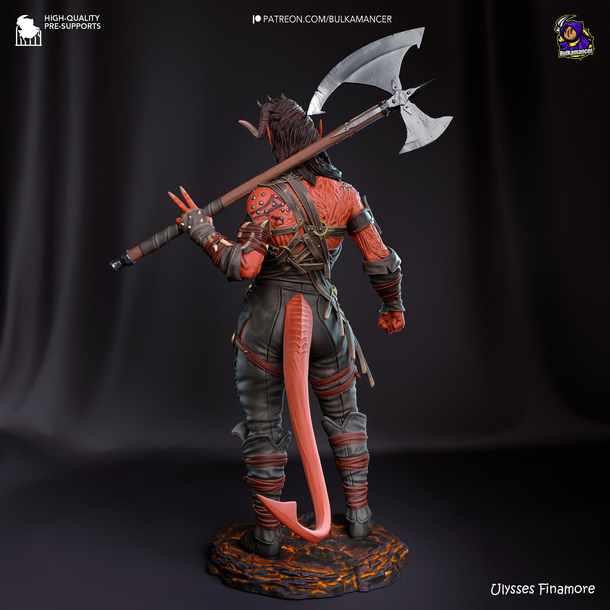 Baldur's Gate 3 Karlach Painted 3D Model Collectible - Etsy