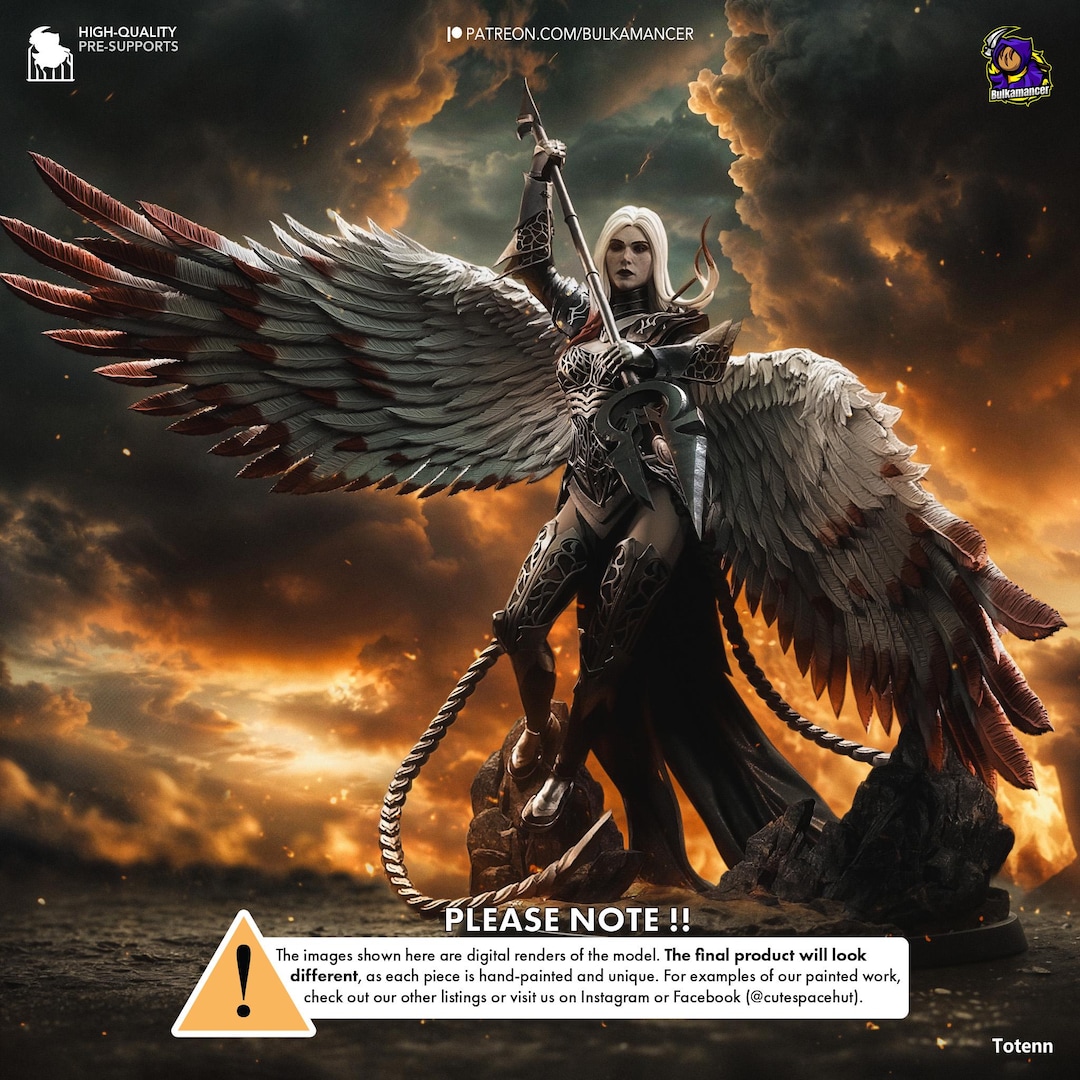 Magic the Gathering Avacyn the Purifier Painted 3D Model Collectible - Etsy