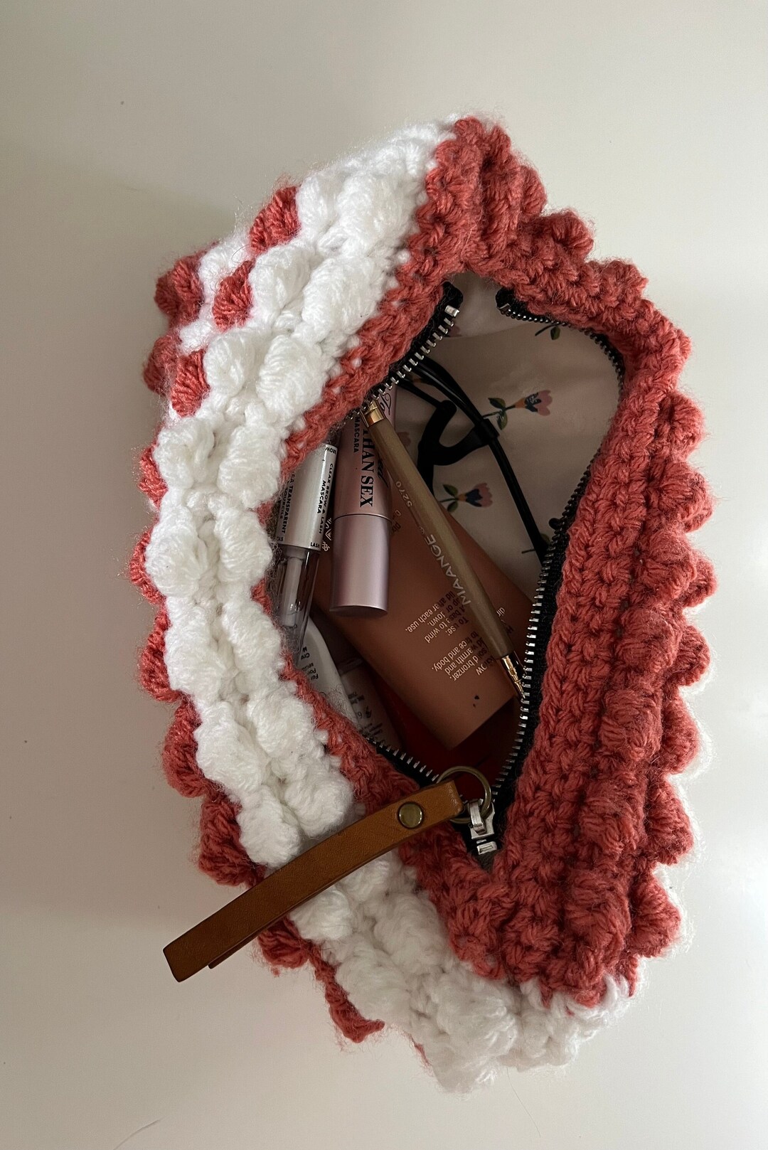 Crochet Makeup Bag, Pencil Case, Crochet Toiletry Bag, Gift for Her ...