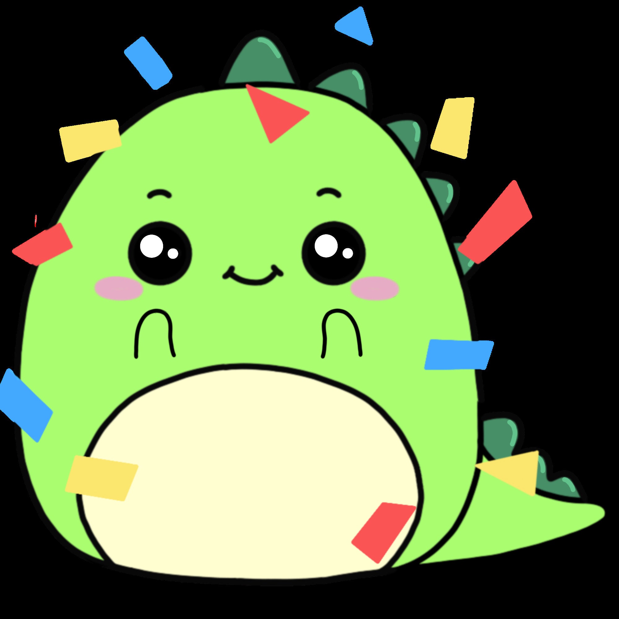 Twitch|discord|youtube Cute Lil' Cheer Dinosaur Emote - Etsy