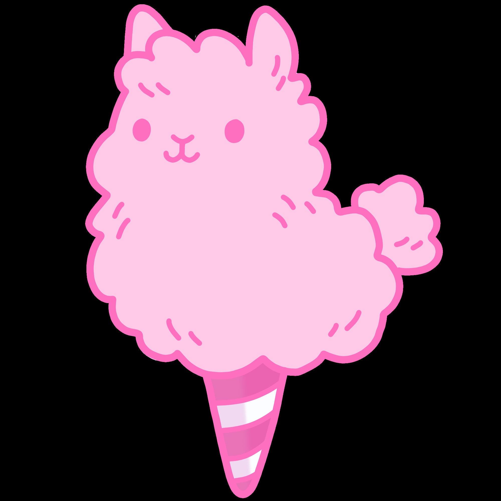 Cute Cotton Candy Lama Emote Collection Twitch|discord|youtube - Etsy UK