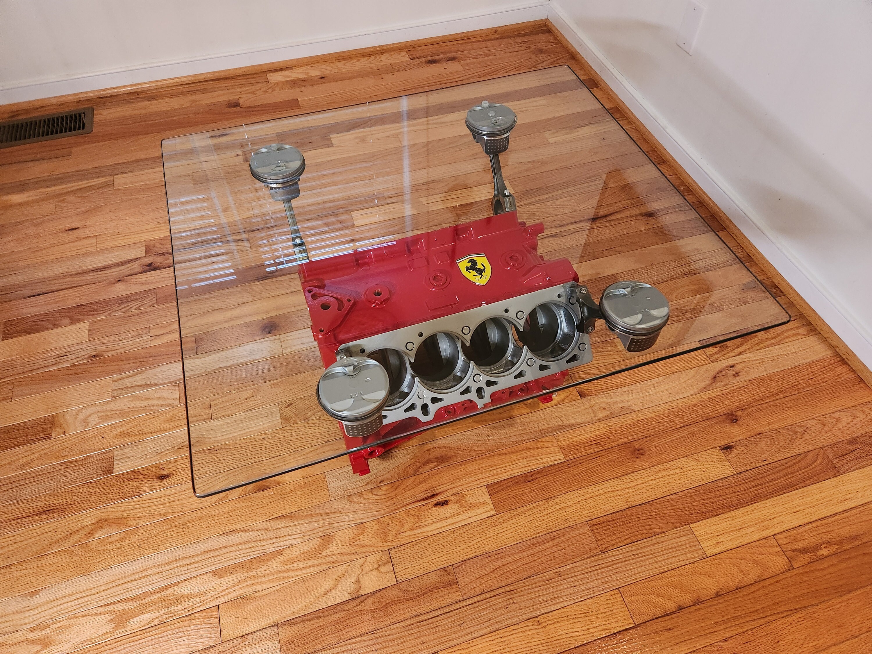 Ferrari 308 Mondial V8 Engine Block Coffee Table - Handcrafted Unique ...