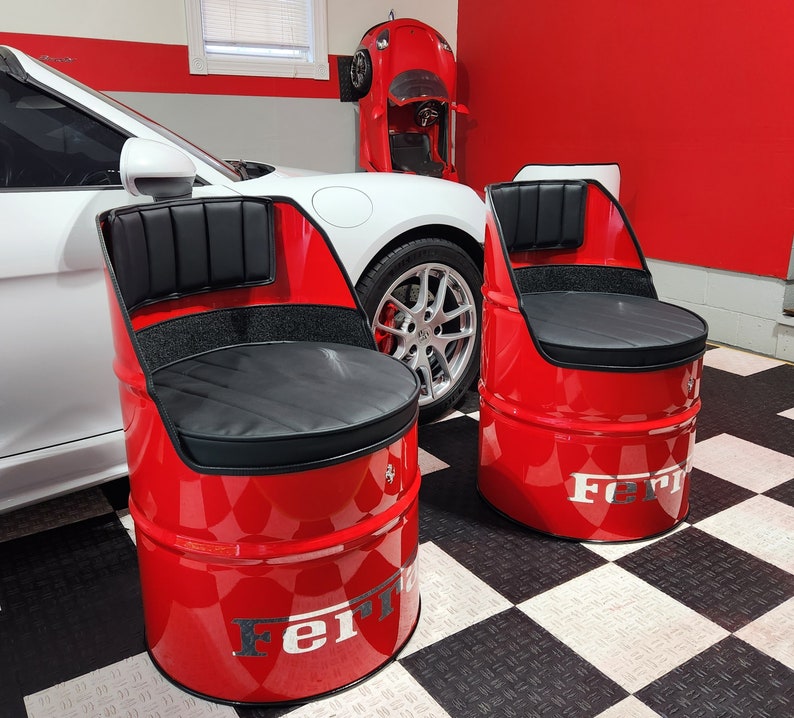 Ferrari Inspired Set of Two Chairs. - Etsy