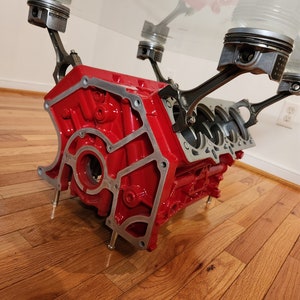 Ferrari 308 Mondial V8 Engine Block Coffee Table - Handcrafted Unique ...