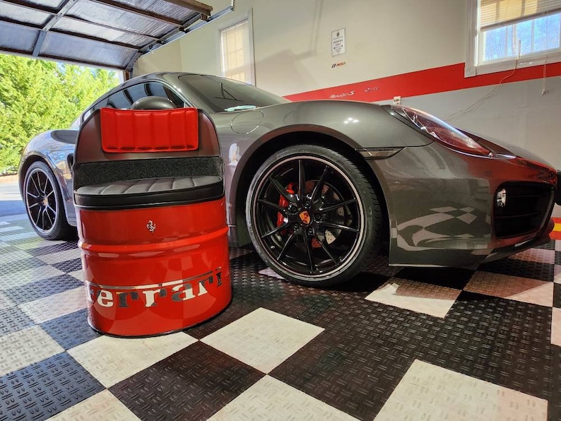 Ferrari Inspired Seat. Oil Drum Barrel Furniture. - Etsy