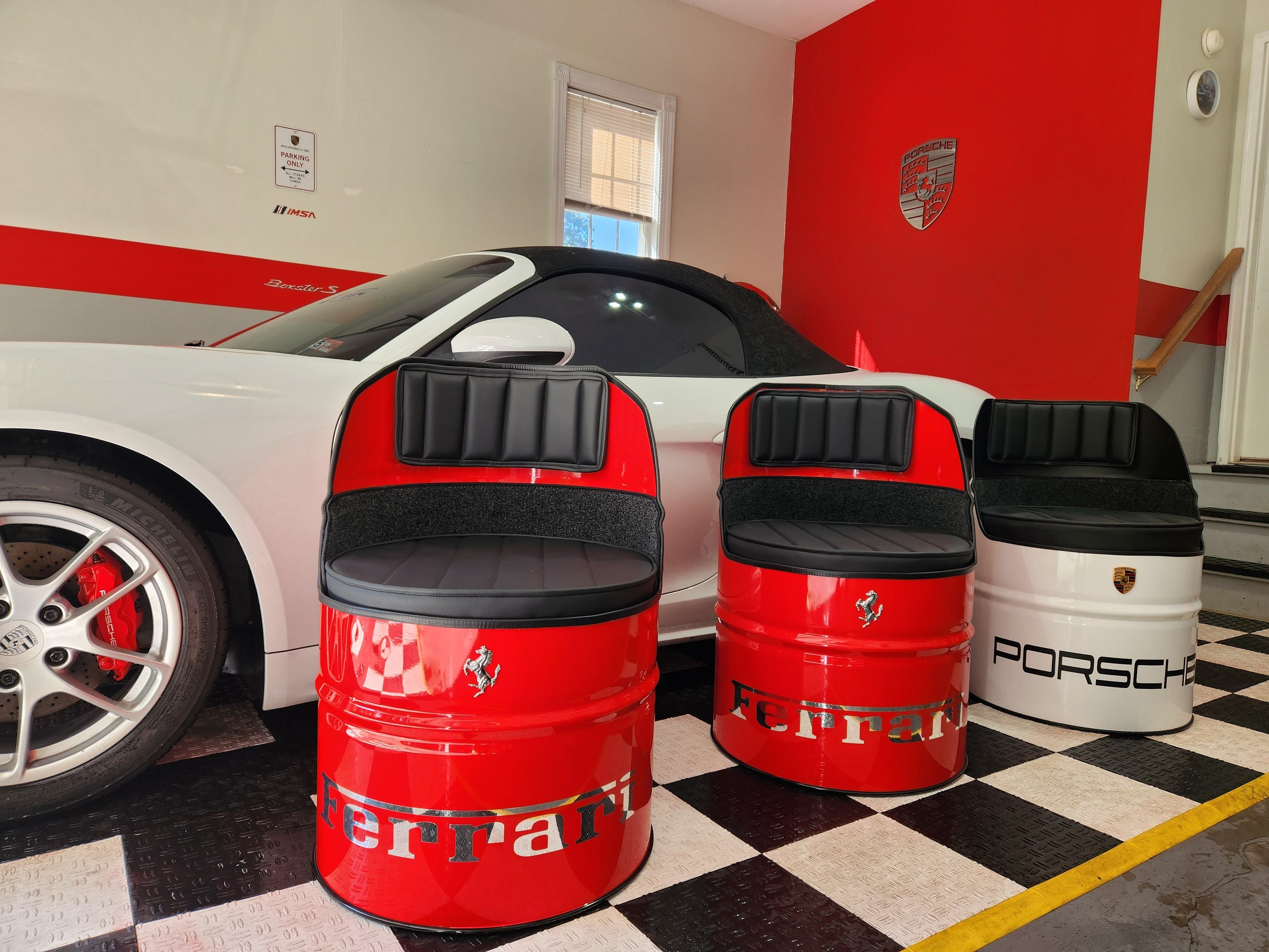 Ferrari Inspired Seat. Oil Drum Barrel Furniture. - Etsy