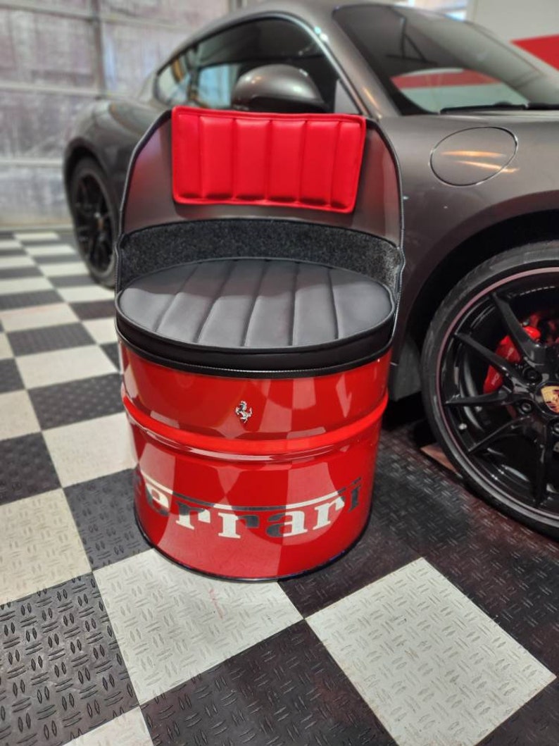 Ferrari Inspired Seat. Oil Drum Barrel Furniture. - Etsy
