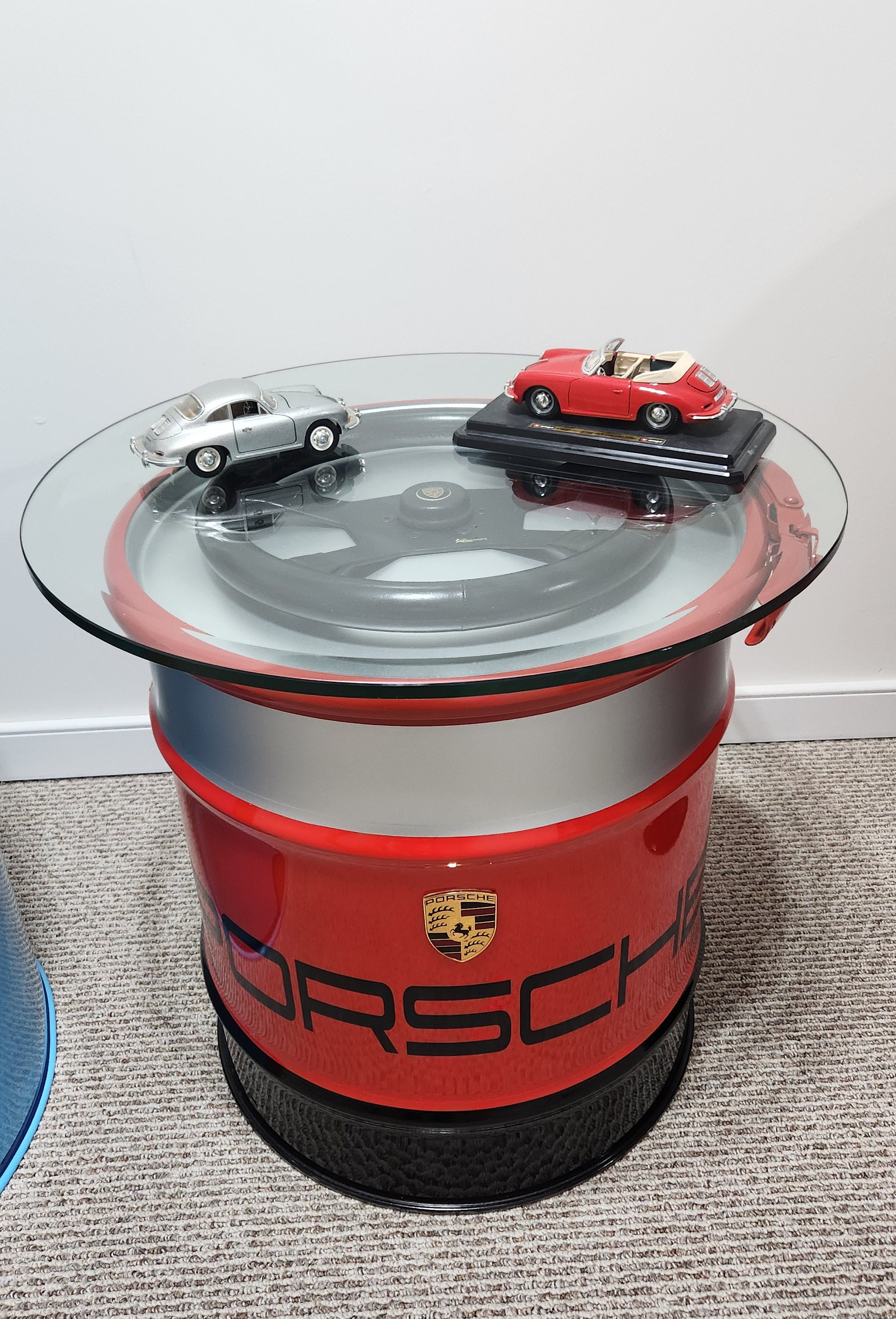 Porsche Inspired Vintage Racemark Steering Wheel Table - Etsy