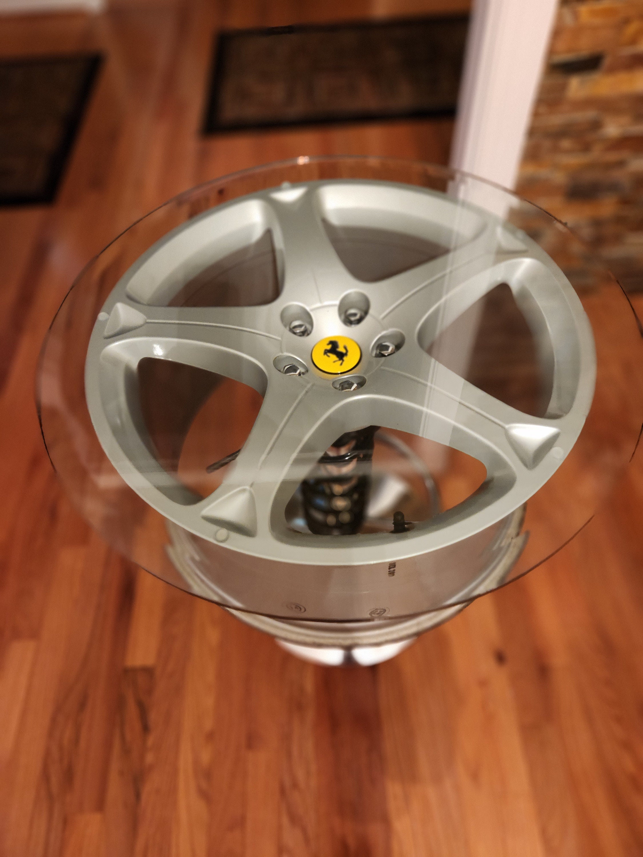 Ferrari Wheel Coffee Table With 24 Round Glass Top - Etsy