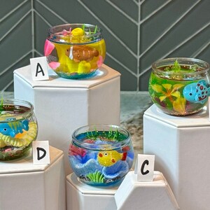 1:3 Scale Fishbowl Prop for Doll, Fake Pet Fish, Mini Fishbowl, Fun ...