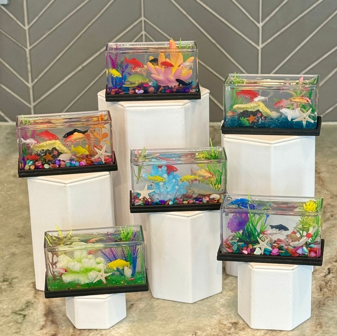 Mini Fish Tank for Doll, Fish Take for 1:3 Doll, Large Fish Tank for 1/ ...