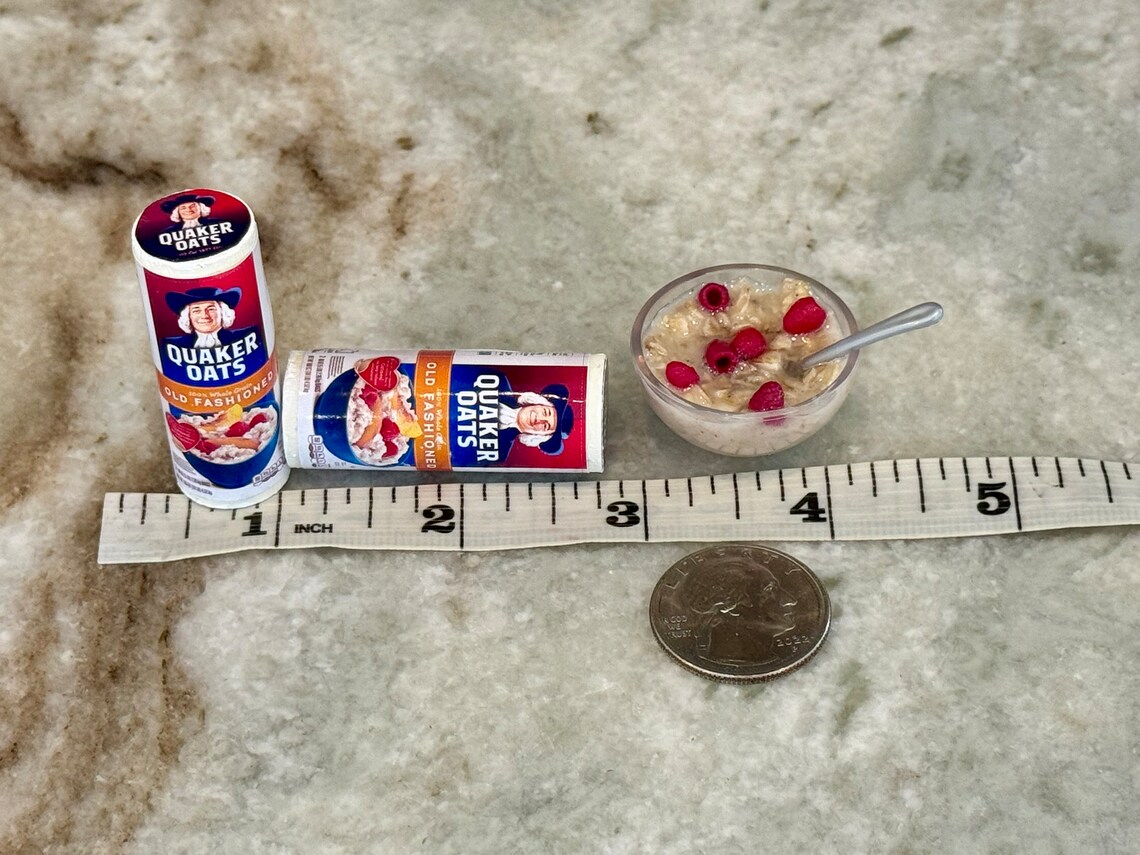 1:6 Scale Oatmeal for Dolls, Playscale Oatmeal, Elf Prop, Oatmeal Bowls ...