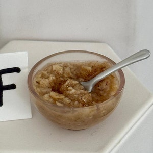 1:6 Scale Oatmeal for Dolls, Playscale Oatmeal, Elf Prop, Oatmeal Bowls ...