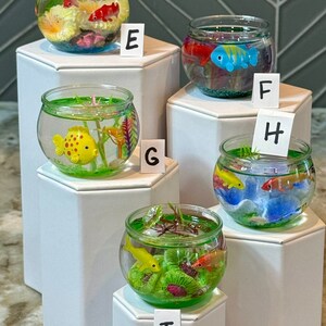 1:3 Scale Fishbowl Prop for Doll, Fake Pet Fish, Mini Fishbowl, Fun ...