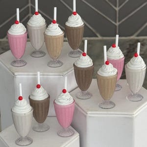 1:4 Scale Milkshake for Dolls/figures, Mini Milkshake for 14” Thru 16 ...