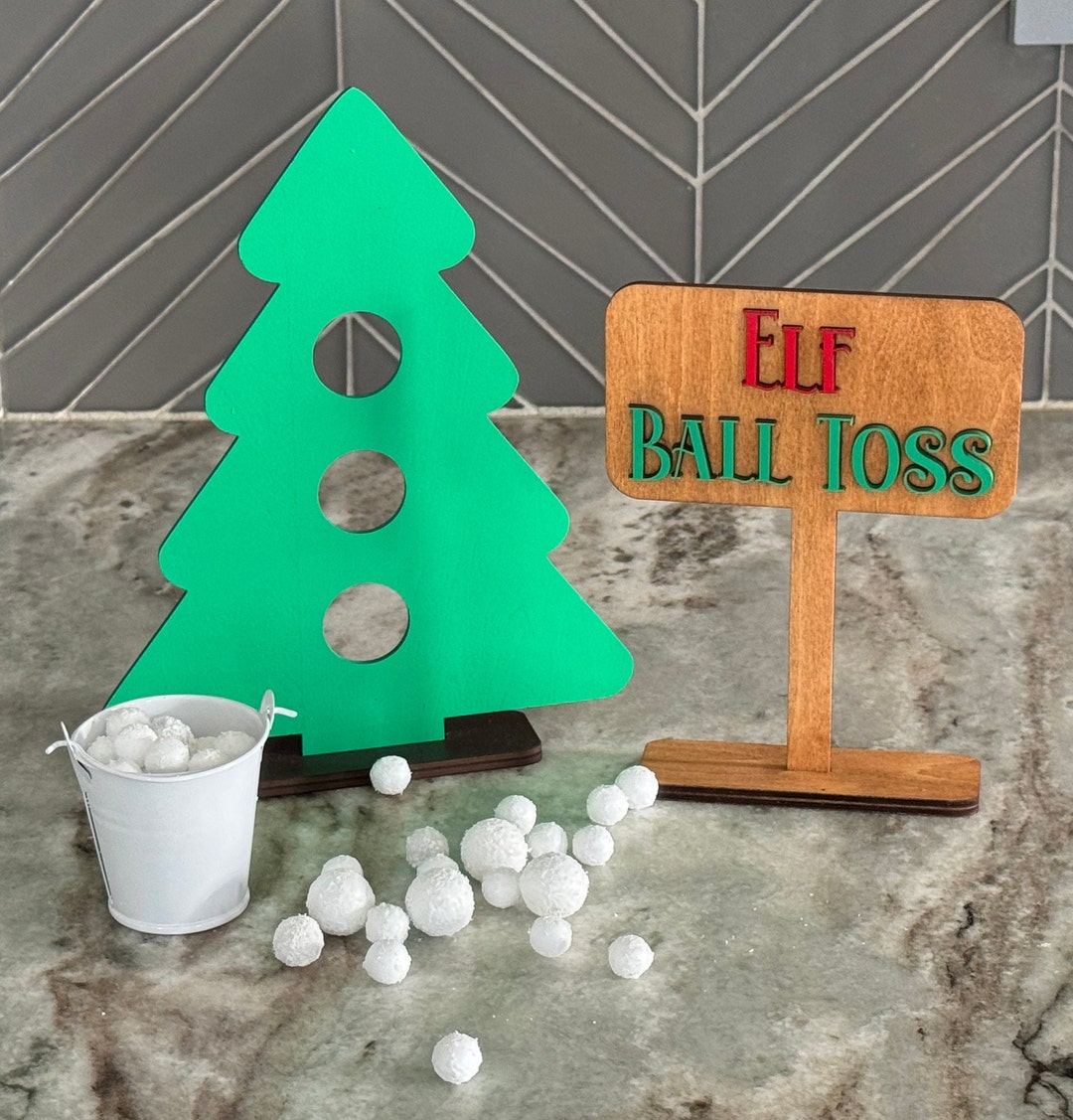 Elf Ball Toss, Elf Prop, Boy Elf, Girl Elf, Red Elf, 1:6 Props for Elf ...