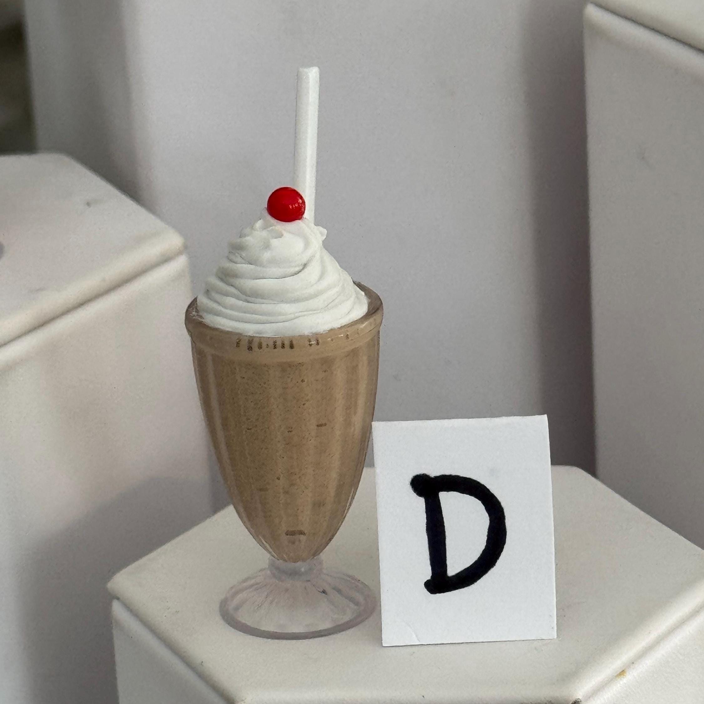 1:4 Scale Milkshake for Dolls/figures, Mini Milkshake for 14” Thru 16 ...