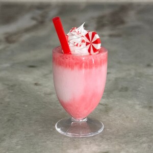 1:3 Peppermint Milkshake for Dolls, 1/3 Doll Drinks, Elf Prop, Byers ...