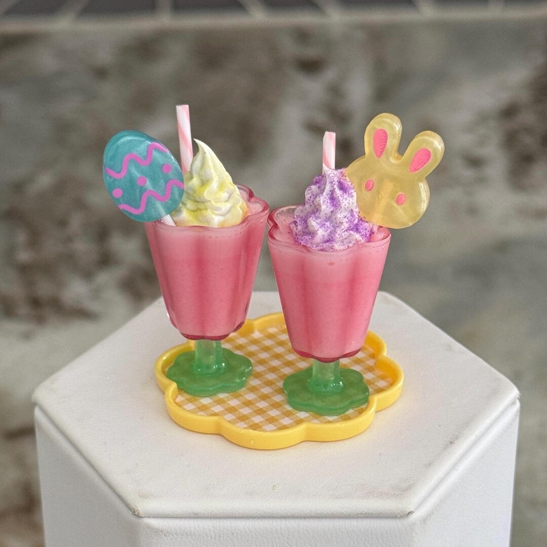 1:4 Scale Easter Drink Set for Dolls, Elf Prop, Byers Caroler Drinks ...