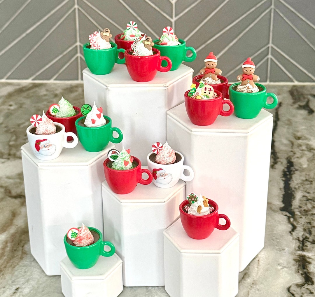 1:3 Holiday Hot Cocoas, Elf Prop, Doll Drinks, 13” Thru 18” Doll Cocoa ...