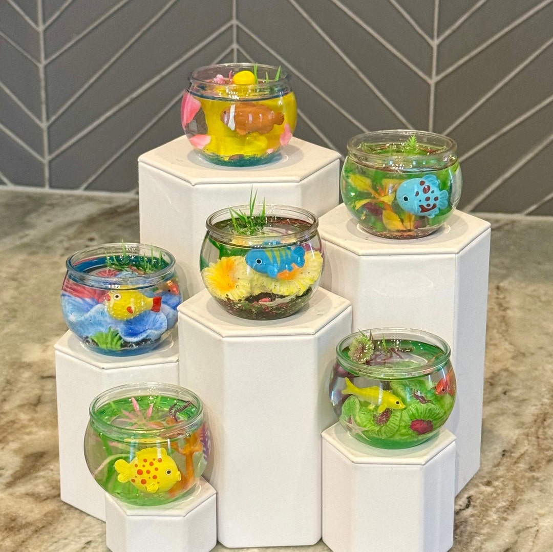 1:3 Scale Fishbowl Prop for Doll, Fake Pet Fish, Mini Fishbowl, Fun ...