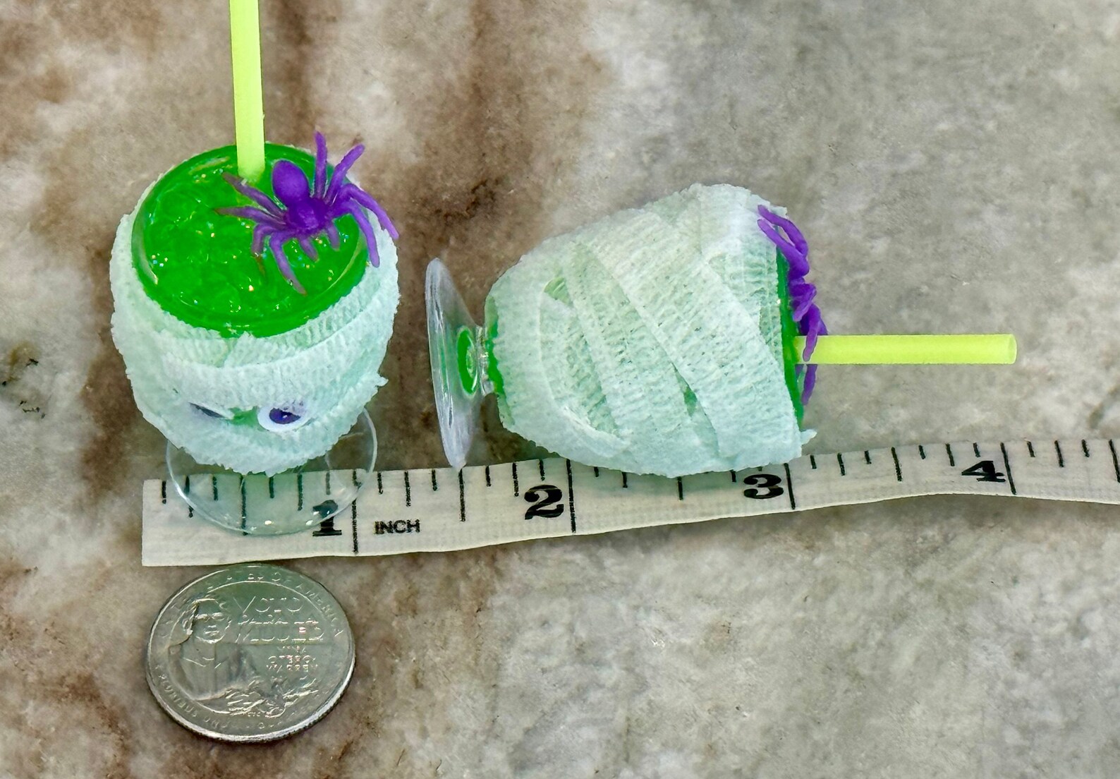 1:3 Mummy Drink, 1/3 Halloween Drinks for Dolls, Gnome Prop, Byers ...
