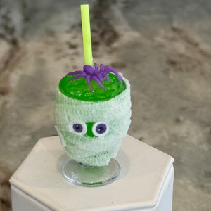 1:3 Mummy Drink, 1/3 Halloween Drinks for Dolls, Gnome Prop, Byers ...