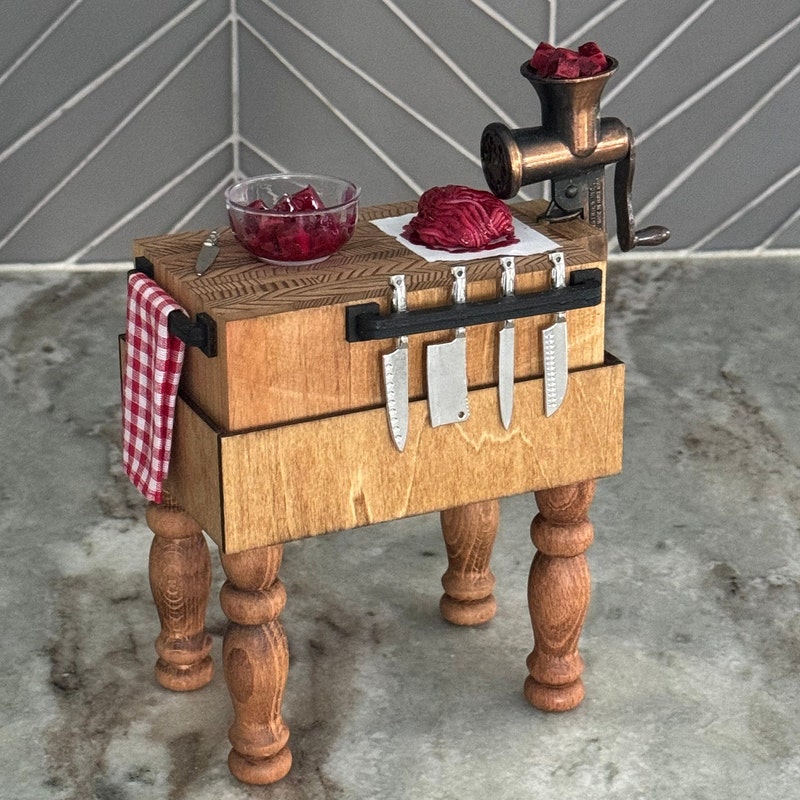 Butcher Block Table - Etsy