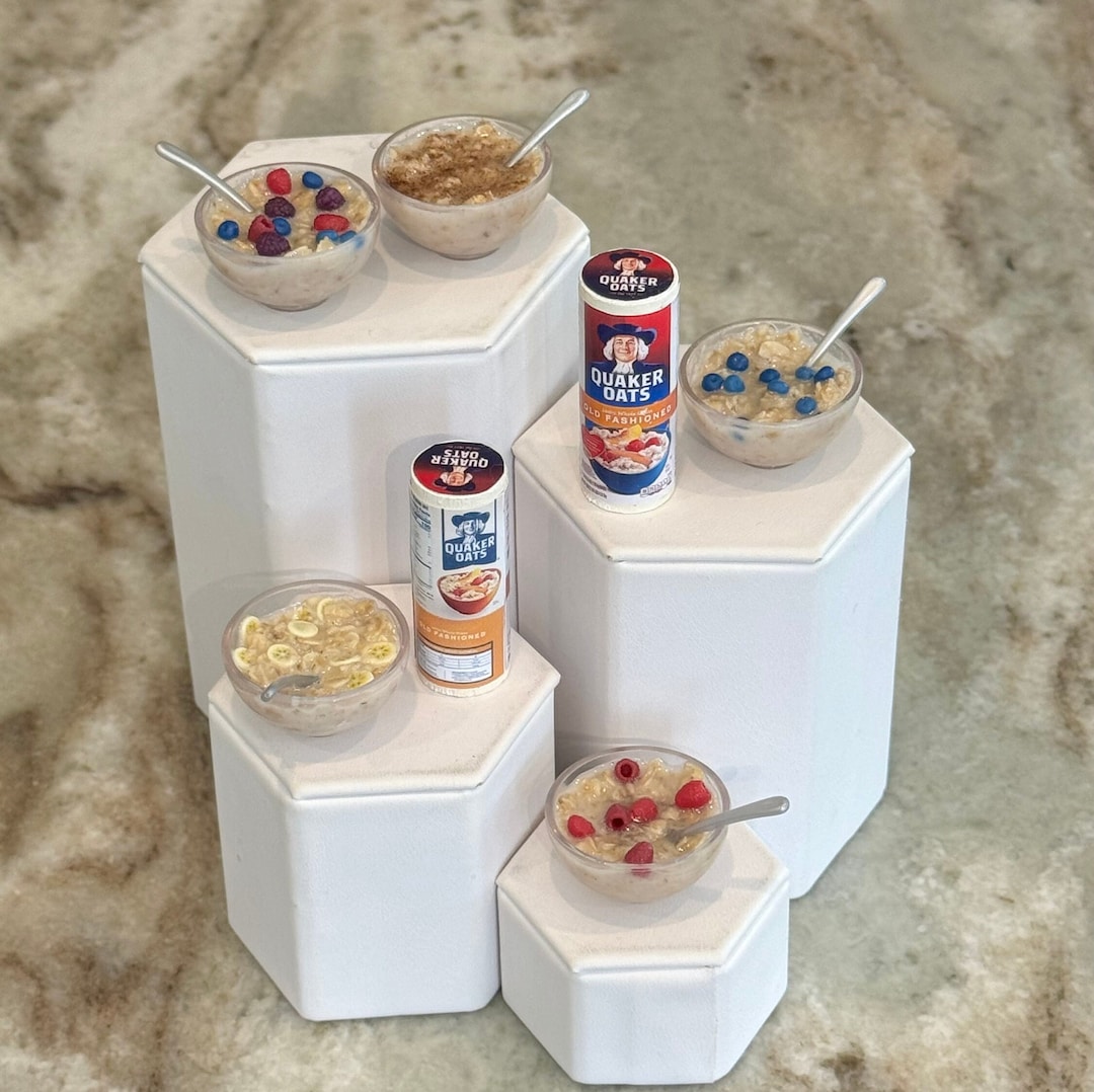 1:6 Scale Oatmeal for Dolls, Playscale Oatmeal, Elf Prop, Oatmeal Bowls ...