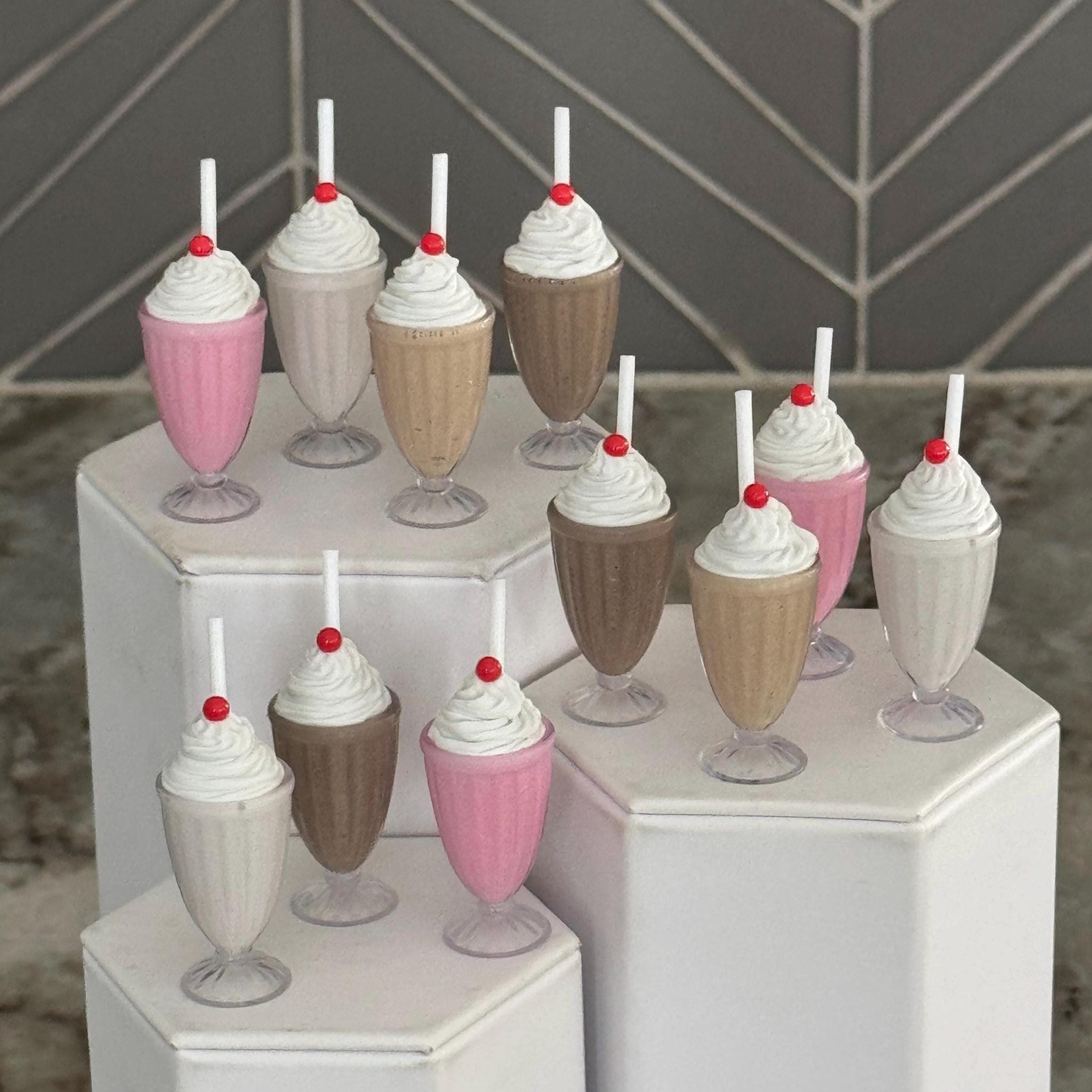1:4 Scale Milkshake for Dolls/figures, Mini Milkshake for 14” Thru 16 ...