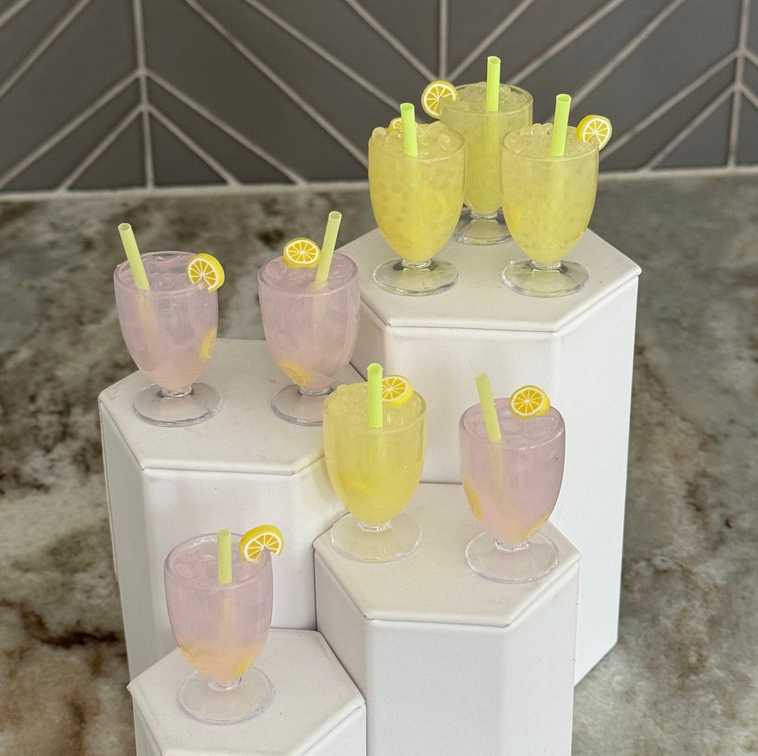 1:3 Scale Lemonade for Dolls, Doll Drinks, Summer Drinks for Doll, Pink ...