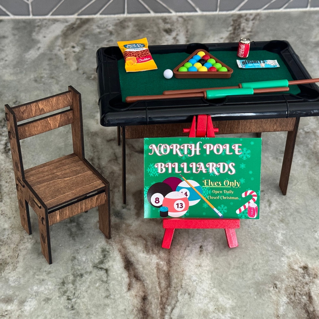 Elf Prop, Elf Pool Table, Elf Wrapping Station, Elf Desk, Multipurpose ...