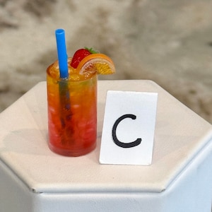 1:6 Playscale Tropical Drinks for Dolls, Elf Prop, Drinks for Dolls 10 ...